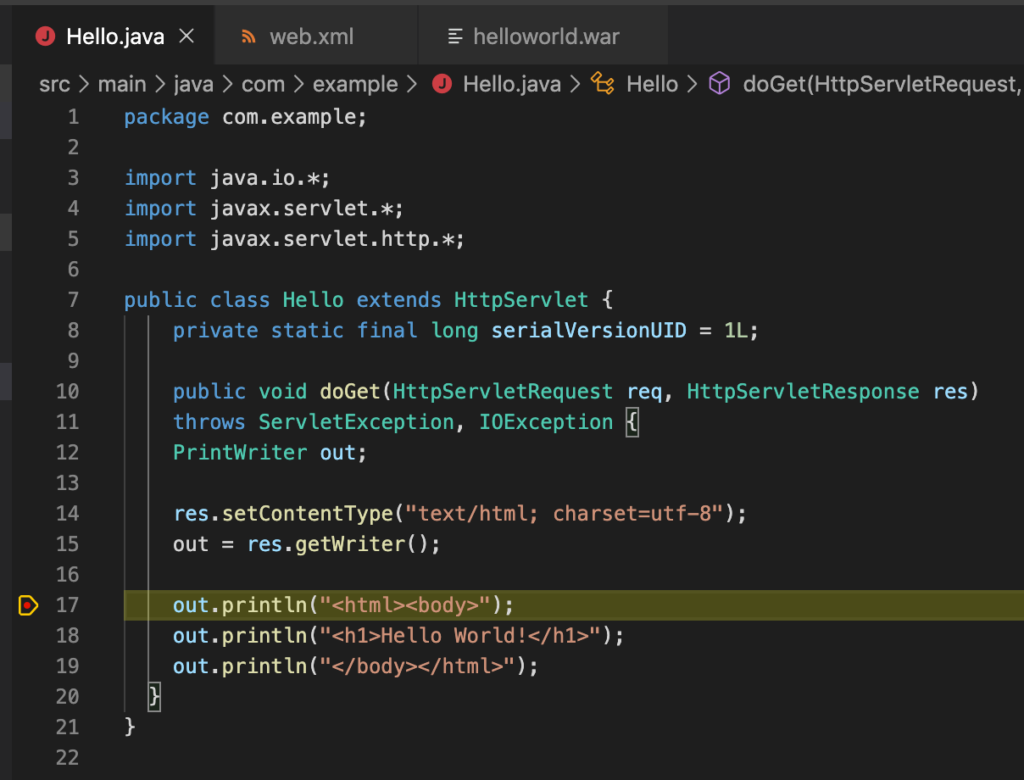 Visual Studio Code + Docker + Remote DevelopmentでTomcat上のWebアプリを超簡単にデバッグ | SIOS Tech. Lab
