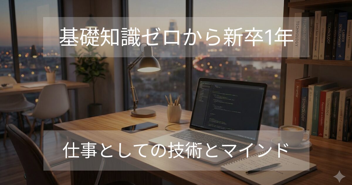 基礎知識ゼロから新卒1年｜仕事としての技術とマインド | SIOS Tech Lab