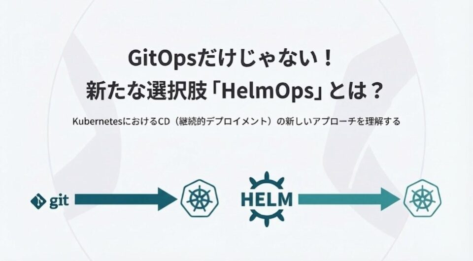 GitOpsだけじゃない！新たな選択肢「HelmOps」とは？ | SIOS Tech Lab